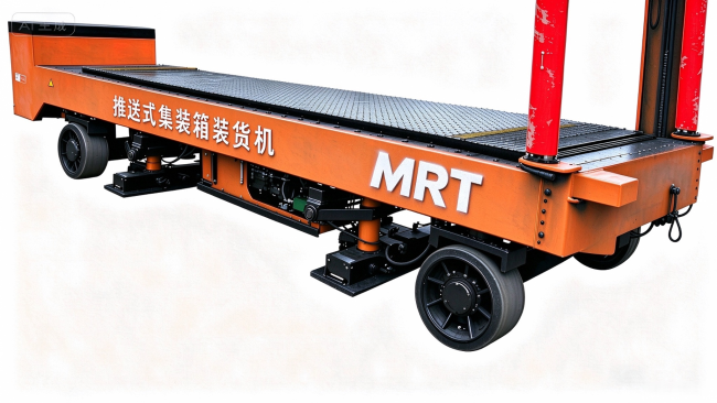 Hydraulic PushâIn Container Loader for 20ft 40ft Shipping Container, SelfâPropelled, SingleâOperator Heavy Cargo Loading Equipment
