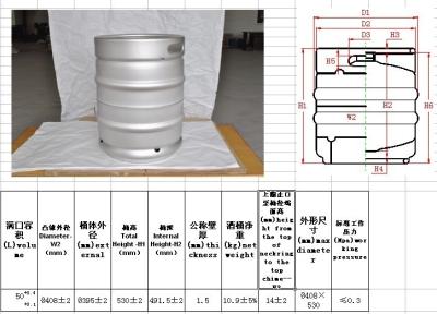 Cina euro barilotti di birra vuoti standard 50L con il barile del vino acciaio inossidabile polacco/ in vendita