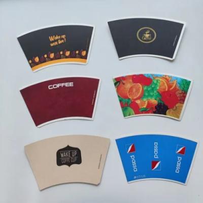 Cina Stampa flessografica Singolo Doppio PE PLA Rivestito Bianco Carta Kraft Ventaglio Materia Prima in vendita