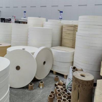 China Paper Cup Raw Material PE PLA Coated Paper Roll for Cups and Bowl Making Bottom Paper Roll Paper Cup Raw Material for sale