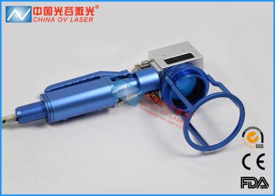 Cina macchina della stampante a laser Della fibra 100KHZ, macchina portatile del laser di codice di Qr di alta precisione in vendita