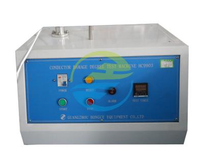 China Velocidad de ensayo10±2 RPM Guía del equipo Estrutura del carril Estación de trabajo única Conductor Dispositivo de ensayo de grado de daño en venta