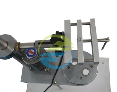 China Velocidad de ensayo10±2 RPM Guía del equipo Estrutura del carril Estación de trabajo única Conductor Dispositivo de ensayo de grado de daño en venta