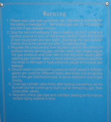 Chine Équipement d'essai de l'inflammabilité IEC60695, aiguille de ³ de 0.5m - flambez le contrôle de PLC d'appareil de contrôle à vendre