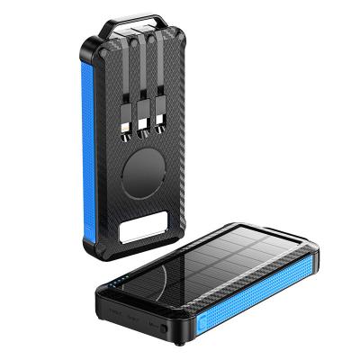 Cina Batteria Li-Polymer Solar Power Bank 10000mAh per iPhone 15 Ricarica wireless e all'aperto in vendita