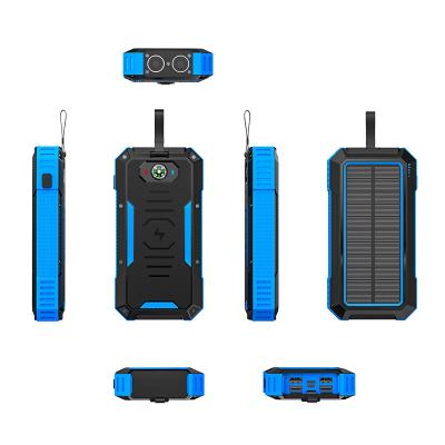 Cina Ricarica wireless Power Bank esterna 30000mAh con pannello solare da 22,5W e alta capacità in vendita