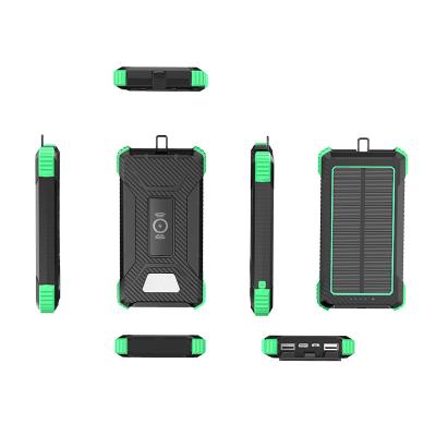 Cina Ricarica wireless 5W Power Bank esterno 10000mAh caricabatterie solare per iPhone 15 in vendita