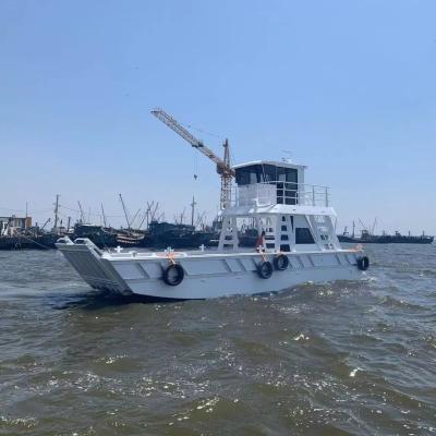 China 40ft 12m 10 Tons Loading Capacity Aluminum Work Diving Boat Cargo Barge Landing Craft for Sale Landing Vessel for sale