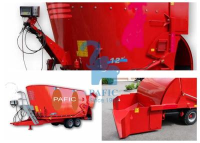 Cina Rimorchio dell'alimentazione del miscelatore della smerigliatrice del fieno con la coclea ed il sistema elettronico di ponderazione in vendita