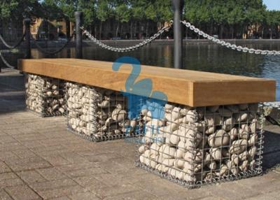 Cina Sedia di pietra del gabbione saldata canestri d'acciaio facili del gabbione dell'installazione per paesaggio in vendita