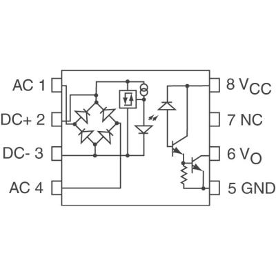 중국 HCPL-3760-000E RF Integrated Circuits Logic Output Optocouplers AC/DC to Logic 판매용