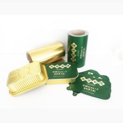 Cina Capo di foglio di alluminio personalizzato per yogurt latte formaggio gelato film di tenuta termico per vari contenitori in vendita