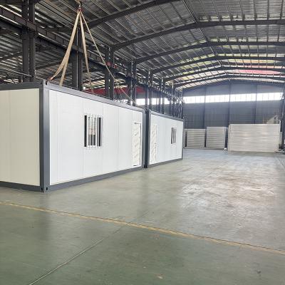 China Detachable 20FT Office Building Casa Prefabricada Flat Pack Modular Container Prefab House Mobile Tiny Home Container House for sale