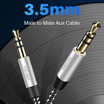 중국 남자 스테레오 오디오 케이블에 남자인 초점 3.5MM 입체 음향 보조 케이블 판매용