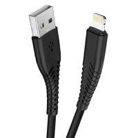 China PD 2.4A PVC USB Lightning Charging Cable MFI Certified Lightning Cable for sale