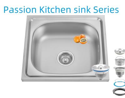 China Modern Design Style Topmount Kitchen Sink featuring 3.5 Inch Drain Opening and Rectangular Bowl Shape for sale