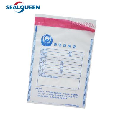 Chine Faits sur commande imprimés trifouillent le sac en plastique d'argent liquide de banque de sécurité de sac évident de dépôt à vendre