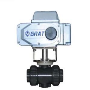 Normal Temperature Soft Seat Ball Valve Electric PVC DC12V DN40 Pn10 Ball Valve