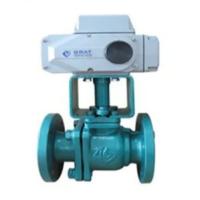 FEP Stainless Steel V Type Fluorine Electric Ball Valve With Flange Connection china FEP Stainless Steel V Type Fluorine Electric Ball Valve With Flange Connection