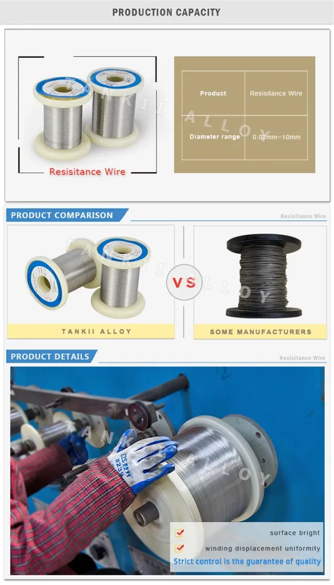 Constantan alloy heating wire(6j40)