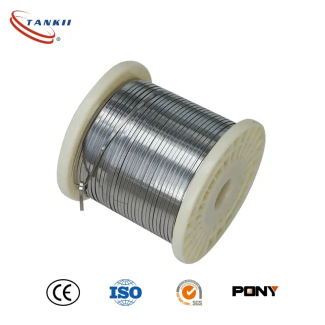 NiCr80/20 Flat Wire Nichrome Ribbon Wire Factory Manufacture
