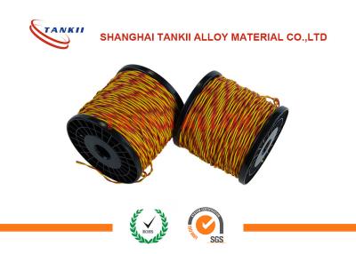 Chine Dactylographiez le fil rouge et jaune d'A.W.G. du fil 24 d'extension de thermocouple de K pour le câble à vendre