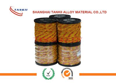 Chine Dactylographiez le fil rouge et jaune d'A.W.G. du fil 24 d'extension de thermocouple de K pour le câble à vendre