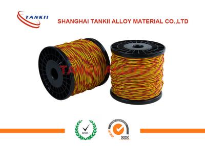 Chine Dactylographiez le fil rouge et jaune d'A.W.G. du fil 24 d'extension de thermocouple de K pour le câble à vendre