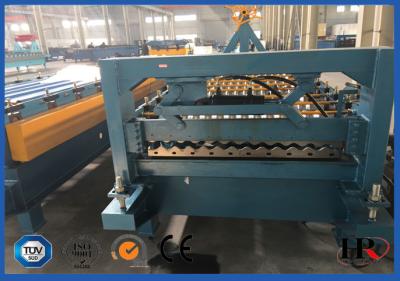 Cina Il materiale da costruzione ha ondulato lo strato del tetto che fa la lamiera di acciaio galvanizzata macchina in vendita