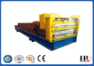 Cina tre strati ondulati e lo strato del tetto del metallo del ibr laminano a freddo la formazione della macchina in vendita