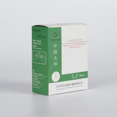 중국 안전 침술 바늘 살균 한 번 사용용 0.20~0.40mm 미용 치료 판매용