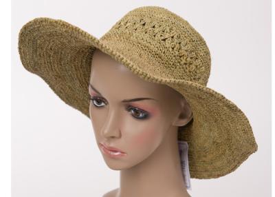 Cina Le signore verdi naturali espongono al sole i cappelli flosci di Sun dell'ampio bordo dei cappelli/10cm per la chiesa in vendita