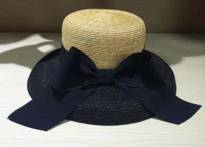 Cina Cappelli da cowboy della paglia delle donne di Bowknot della treccia della paglia 57cm con la treccia della paglia in vendita