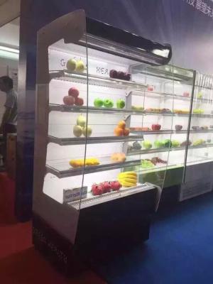 China Vidrio abierto de la curva del refrigerador de Multideck del equipo de refrigeración del supermercado en venta