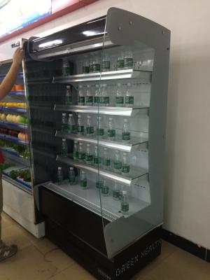 China Vidrio abierto de la curva del refrigerador de Multideck del equipo de refrigeración del supermercado en venta
