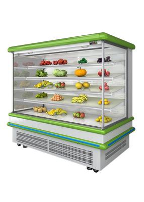 China El refrigerador abierto vertical de la refrigeración comercial del supermercado tapa en sistema en venta