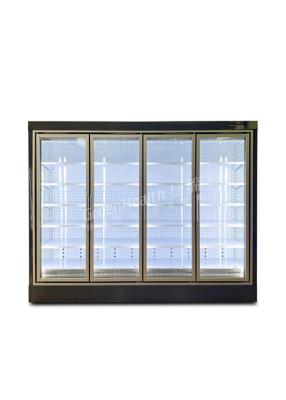 중국 유리제 문 공기 냉각을 가진 자동 녹이는 Multideck 열려있는 냉각장치 판매용
