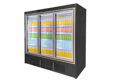 China Refrigerador de la exhibición de Multideck de la venta al por menor de la tienda con las puertas verticalmente en venta