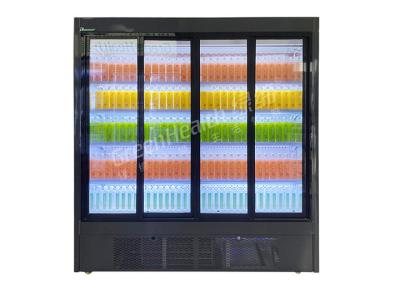 China Refrigerador que no engorda de la exhibición de Multideck de la longitud del OEM con la puerta deslizante en venta
