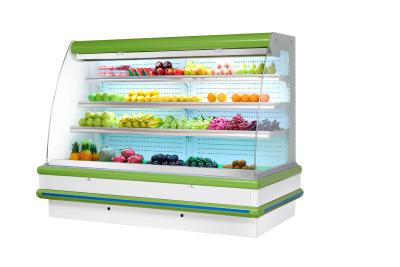 China Sistema remoto refrigerador vegetal largo de la exhibición de dos metros verde/color del negro/blanco en venta