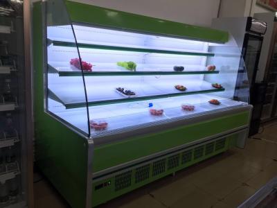 China Sistema remoto refrigerador vegetal largo de la exhibición de dos metros verde/color del negro/blanco en venta