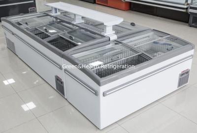 China Congelador de la isla del supermercado de la exhibición de los mariscos con el ℃ -18~-22 y la iluminación interior en venta