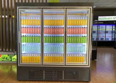 China Offener Kühler-dynamischer abkühlender Supermarkt-Kühlschrank Schiebetür Multideck zu verkaufen