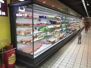 China Refrigerador abierto de la exhibición del montante de Multdeck con el sistema remoto del interior en venta