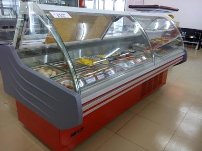 中国 2m / 任意ウォーマーが付いている2.5m/3mのスーパーマーケットの生鮮食品肉表示冷却装置 販売のため
