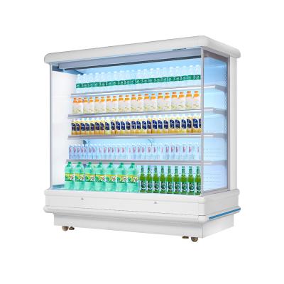 China Enfriador abierto para bebidas / vegetales con diseño europeo de 4 capas y estante en venta