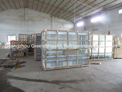 China Vertikales Anzeigen-Gefrierschrank CER/ROSH, 2℃ - offener Kühler 10℃ Multideck mit Digital Tem zu verkaufen