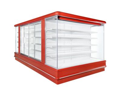 China Refrigerador abierto de Multideck de la exhibición de las legumbres de frutas del supermercado en venta