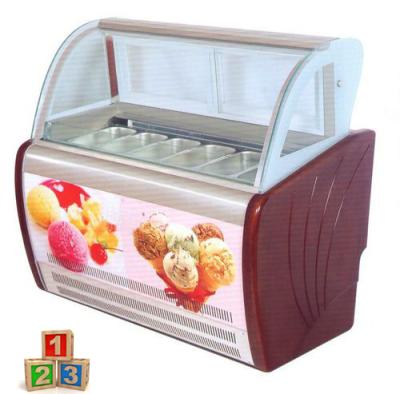 China Congelador italiano duro de la exhibición del helado con el CE aprobado moderado con el calentador en venta