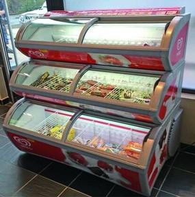 China controlador inteligente de la vitrina del helado de la encimera de 900W 110V en venta